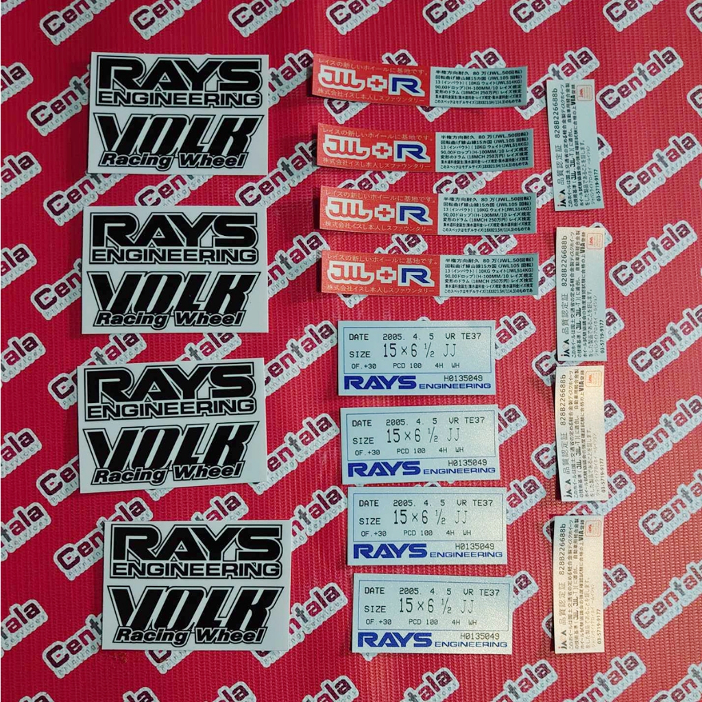 TE37 Volk Rays Black. inner barrel sticker Set Black | Shopee Philippines