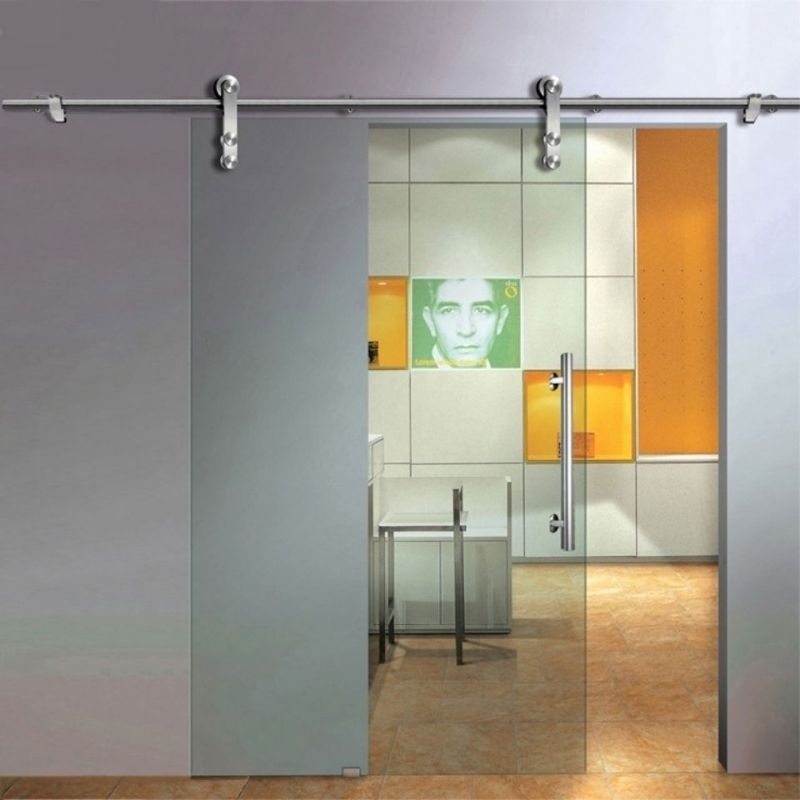 sliding door for glass or for wall heavy duty SUS 304.. mechanism only ...