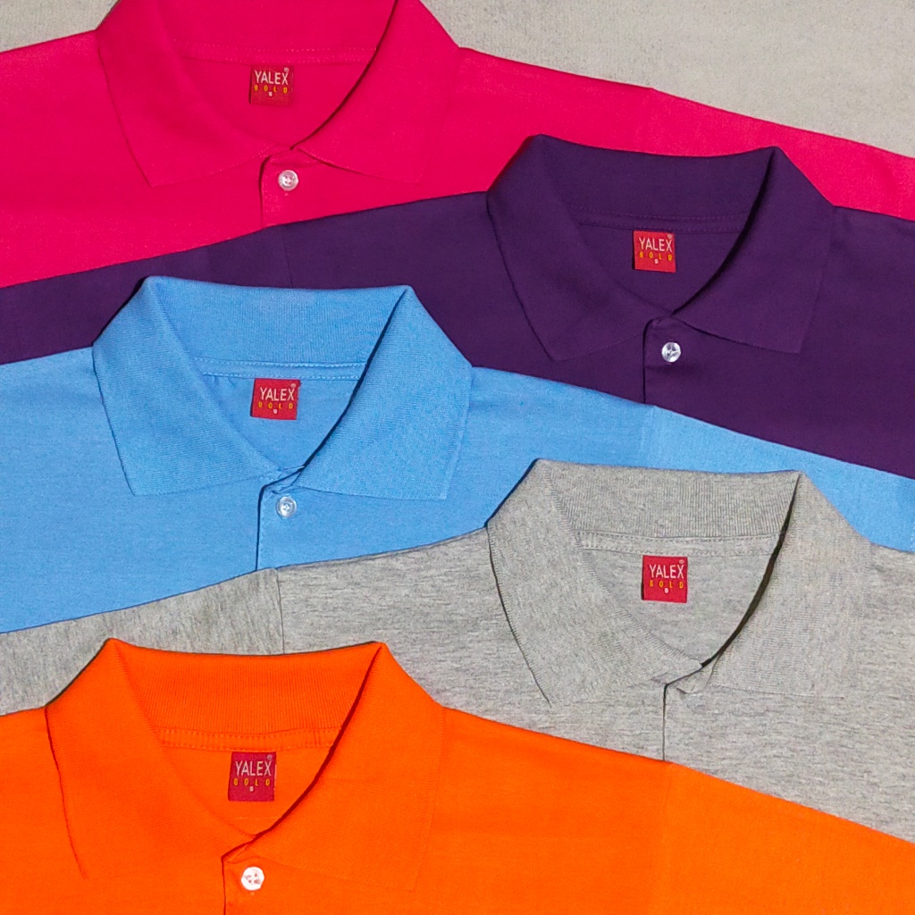 Yalex Plain Shirt Red Label With Collar In White, Gray, Light Blue ...