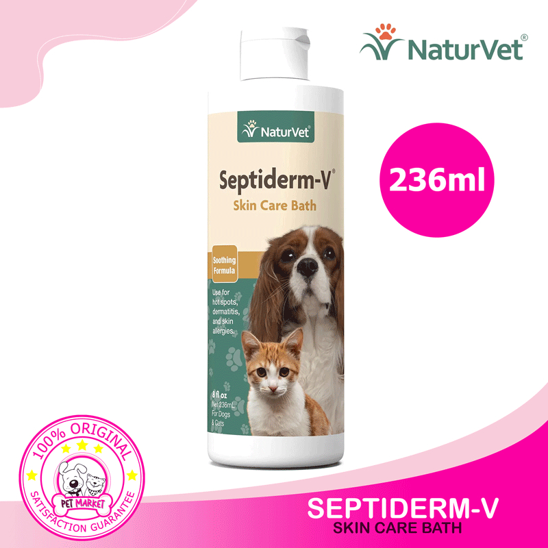 NATURVET SEPTIDERM-V BATH 236ML | Shopee Philippines