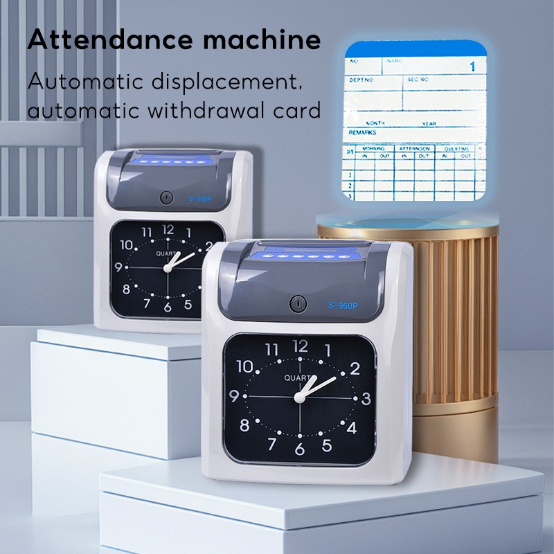 Bundy Clock Time Recorder Attendance Machine Time card 5 Bag Time In ...