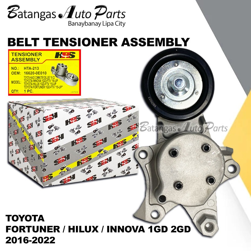 BELT TENSIONER ASSEMBLY TOYOTA INNOVA / FORTUNER / HILUX 1GD 2GD 2016 ...