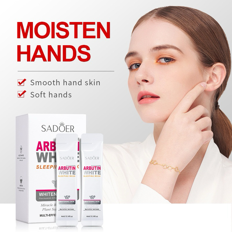 20pcs/Box SADOER Nicotinamide Arbutin Good Night Frozen Film Mask ...