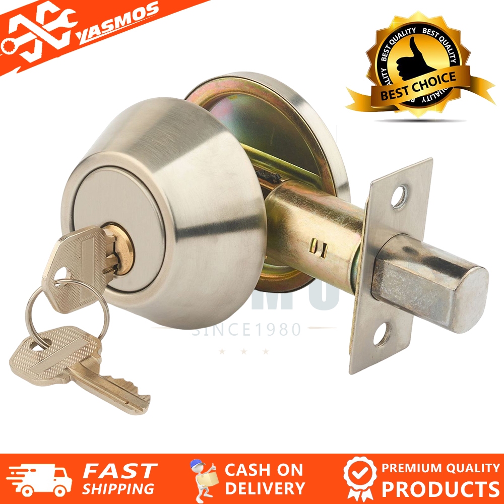 Stainless Single Door Knob Heavy Duty With 3keys Door Hardware Locks ...