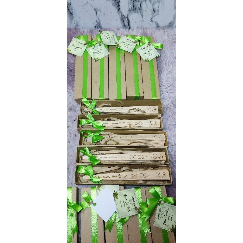 Personalized Lazer Engraved Fan with Box | Shopee Philippines
