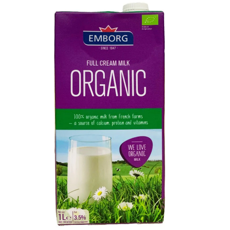 Emborg Organic Full Cream Milk (1 Liter) | Shopee Philippines