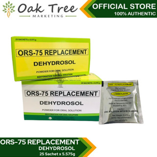 ORS-75 REPLACEMENT - DEHYDROSOL 25 Sachet x 5.575g - LEMON | Shopee ...