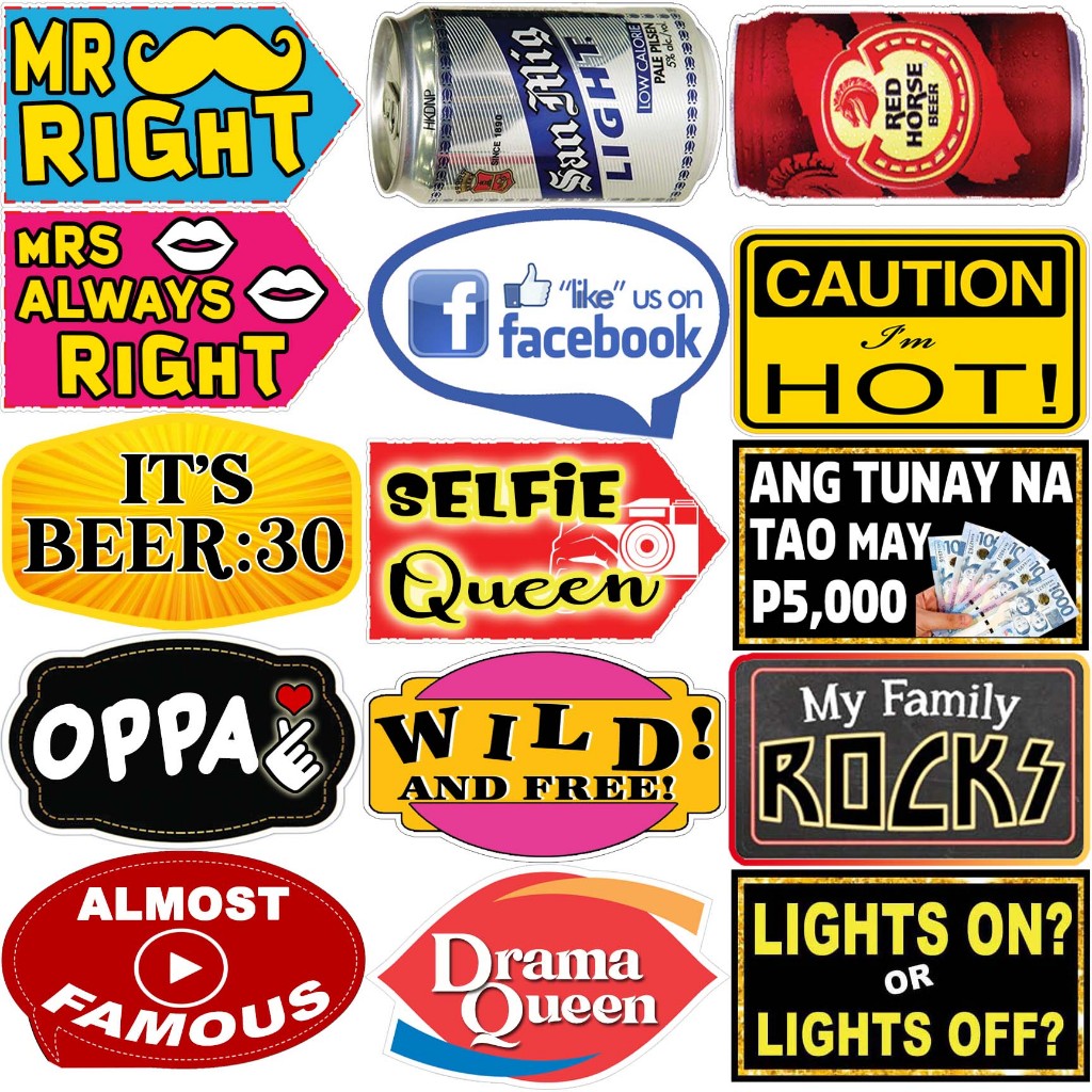 All time event Hugot Photobooth Props in sintraboard (available in 1 ...