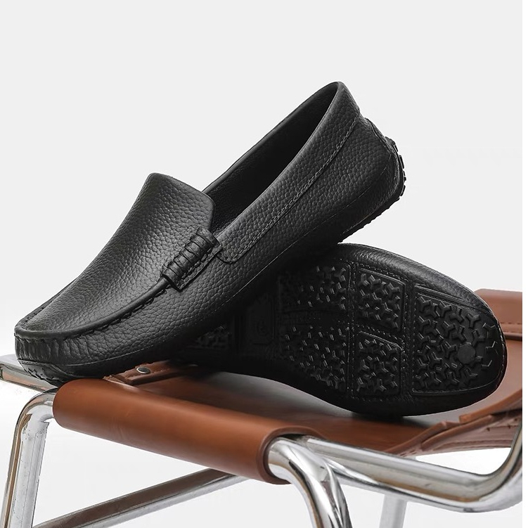 2024 new fashion men's black work shoes student shoes | Shopee Philippines