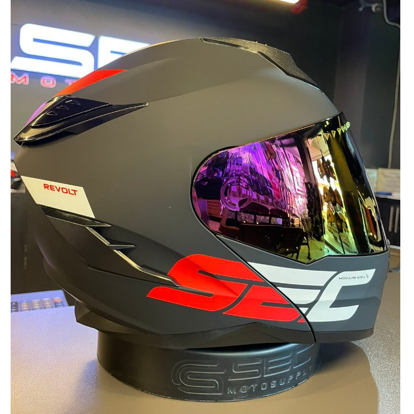 DSEC REVOLT BRAND 2023 MODULAR HELMET (FREE CLEAR LENS) | Shopee ...