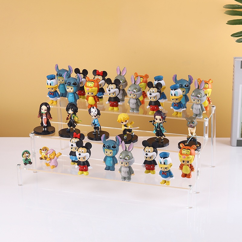 Doll Acrylic Display stands 4 Layers Doll Toy Display Rack Jewelry ...