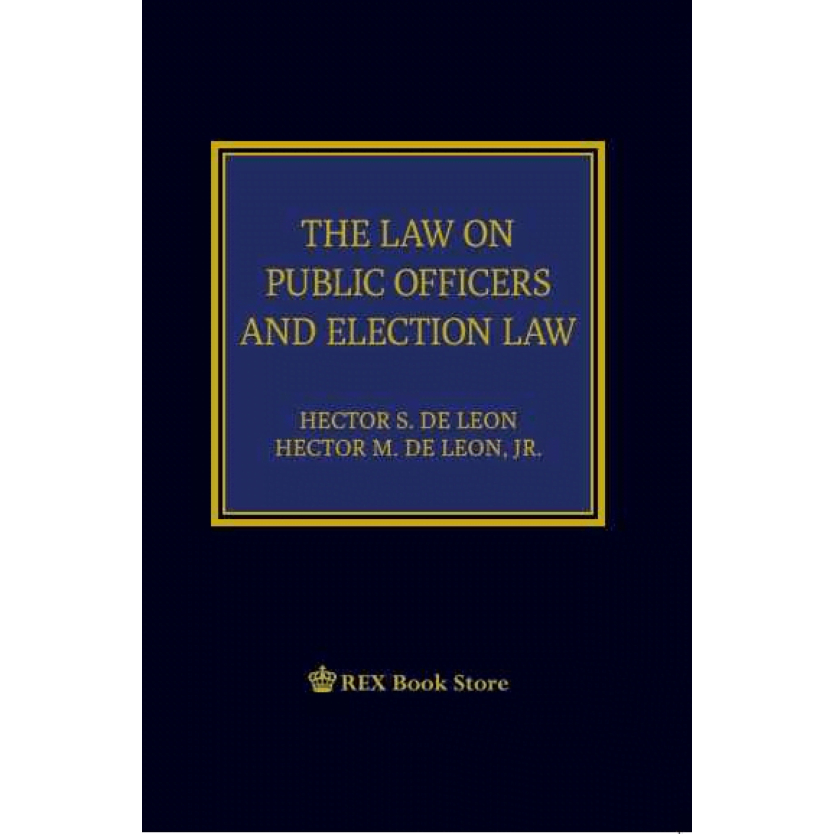 The Law on Public Officers and Election Law (2019 Edition) by Atty ...