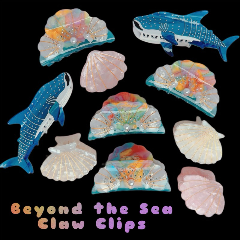 Beyond The Sea Claw Clip Shell Whale Series | Shopee Philippines