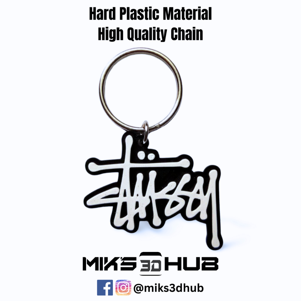Stussy High Quality 3D Printed Keychain | Shopee Philippines