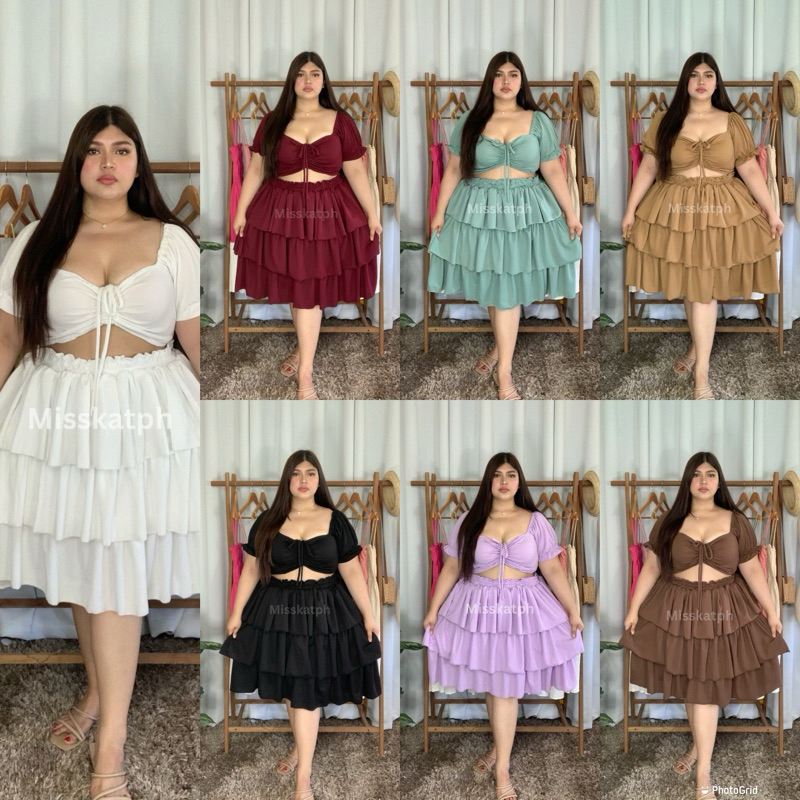 PLUS SIZE: JASMINE COORDINATES | Shopee Philippines
