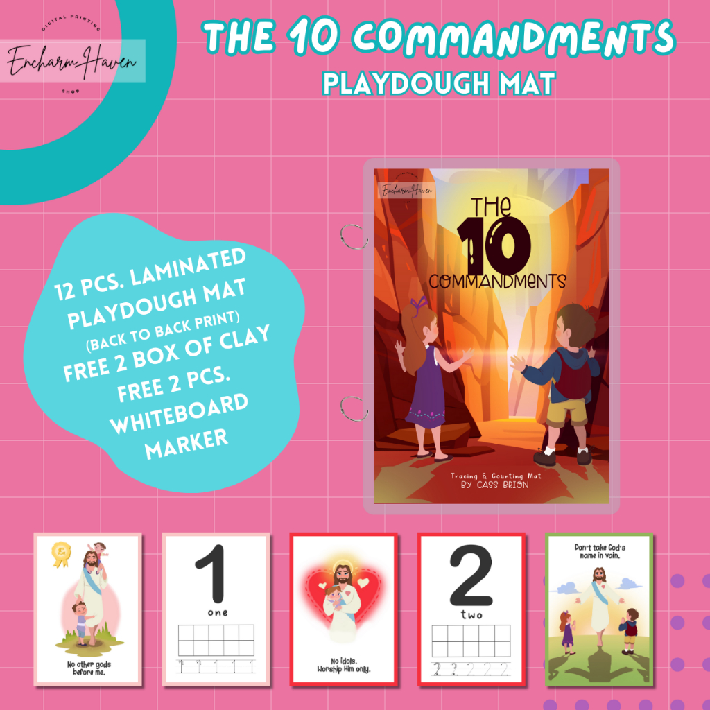 The 10 Commandments Playdough Mat | Shopee Philippines