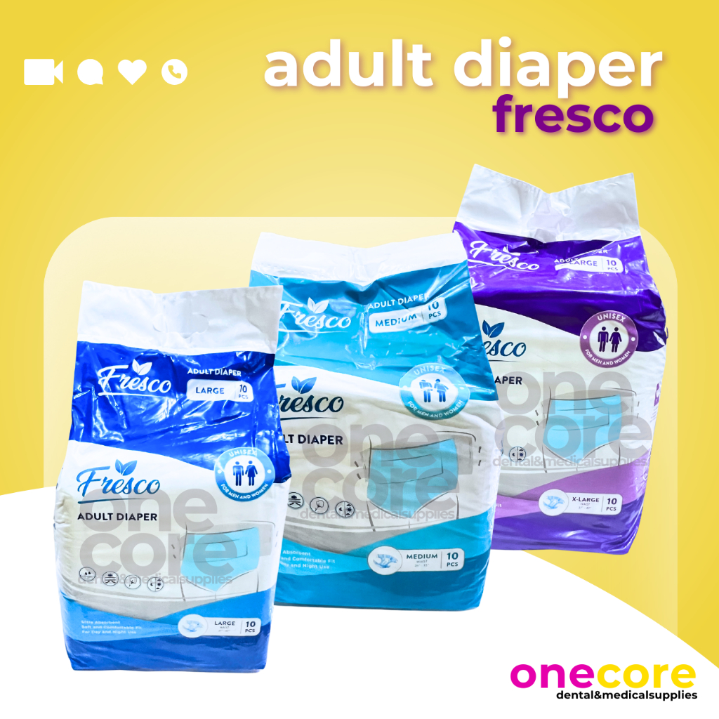 Fresco / Fresh Adult Diaper (PREMIUM)10’s for Men and Women Ultra ...