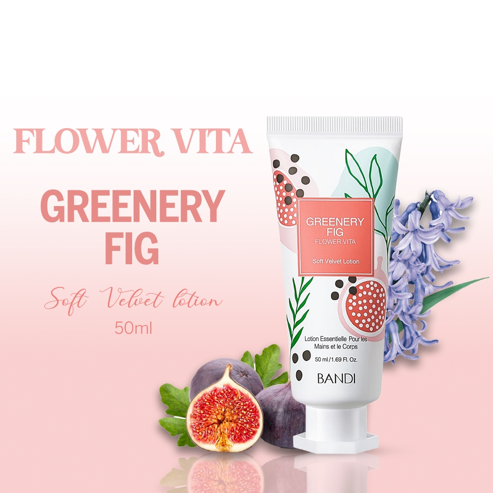 BANDI Flower Vita Soft Velvet Lotion 'Greenery Fig' 50mL | Shopee ...