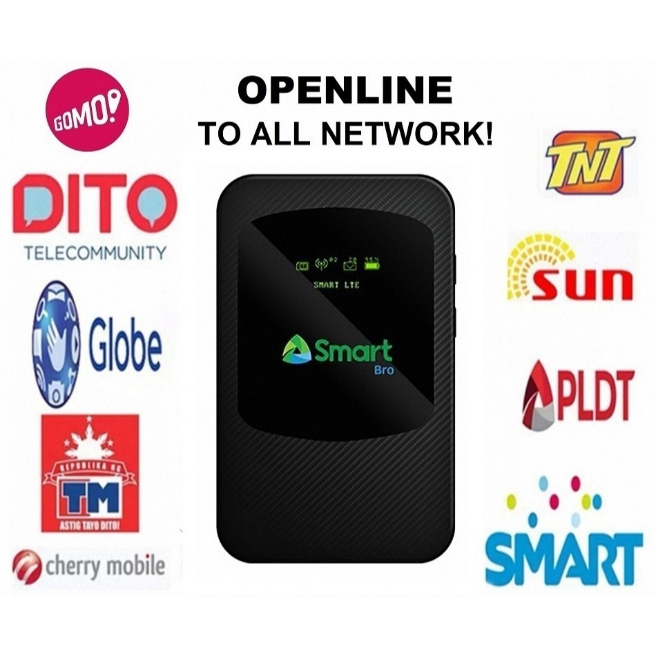 OPENLINE! Smart Bro Pocket WiFi LTE-Advanced LTE+ 4G+ (Greenpacket M2A ...