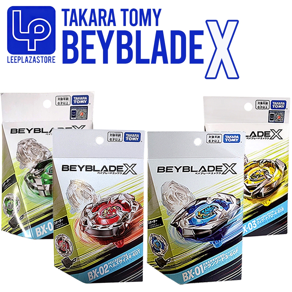 TAKARA TOMY Beyblade X Series 4 Beyblade Starter Pack BX-01, BX-02, BX ...
