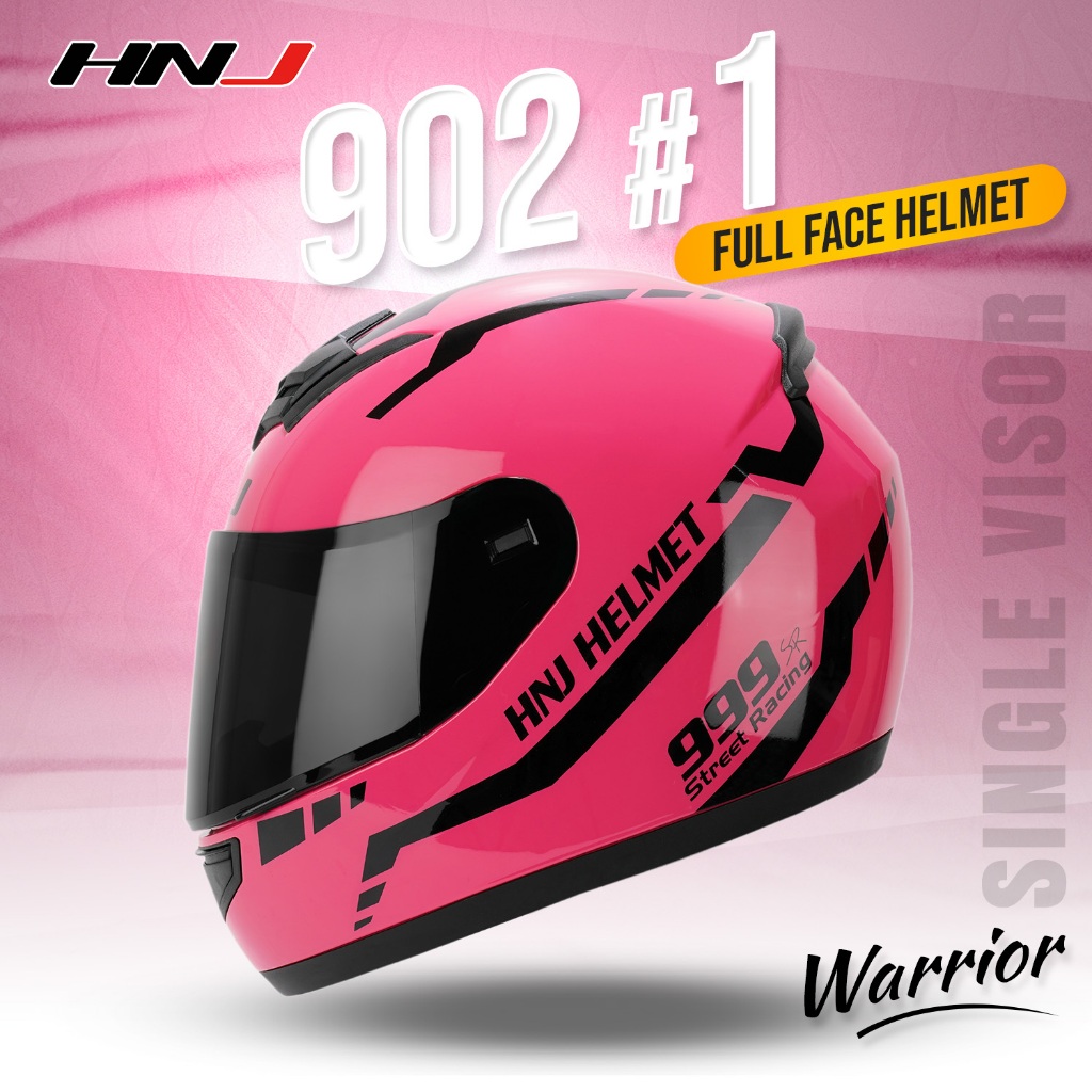 HNJ 902 1# Warrior Design Full Face Helmet for Motorcycle (Single Visor ...