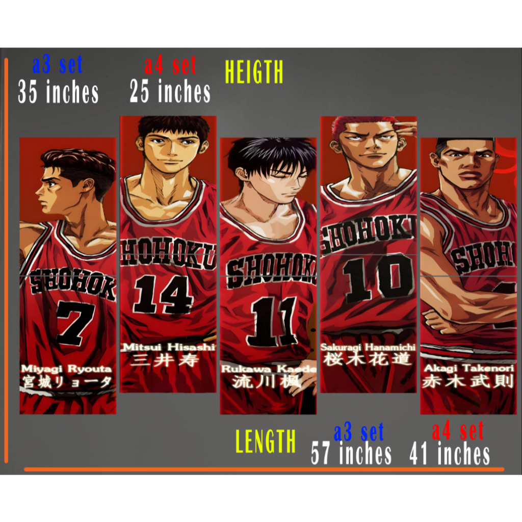 Slamdunk Puzzle Poster a4 and a3 set - Not Sticker | Shopee Philippines