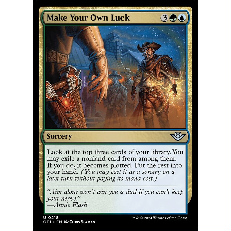 MTG Magic: The Gathering - Make Your Own Luck OTJ | Shopee Philippines
