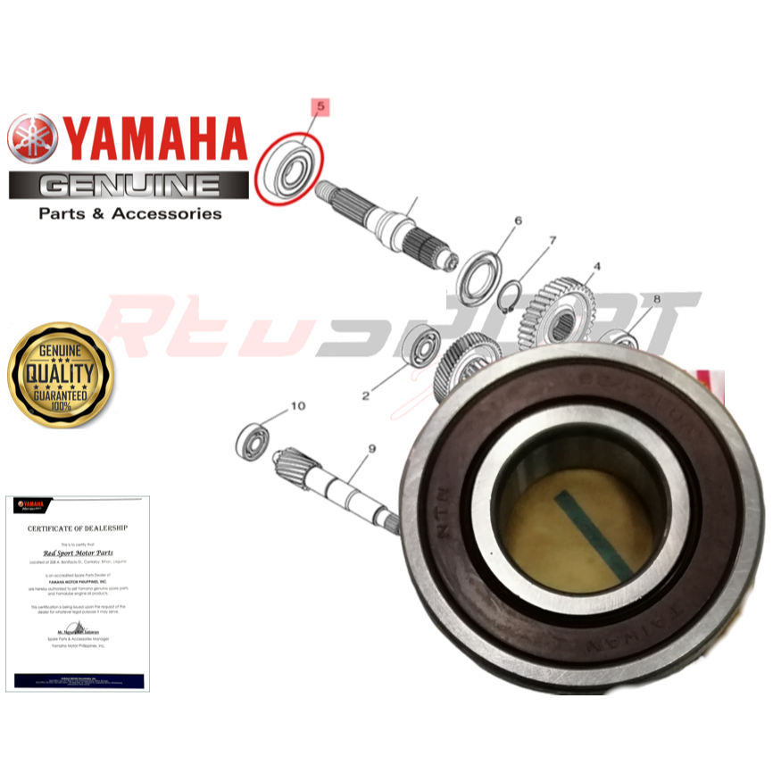 REAR AXLE BEARING for MIO i 125 / Mio soul i 125 YAMAHA GENUINE 93306 ...