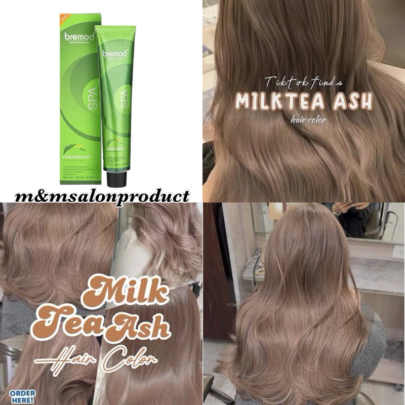 Bremod MILK TEA ASH 8.17 (HAIR COLORANT) | Shopee Philippines