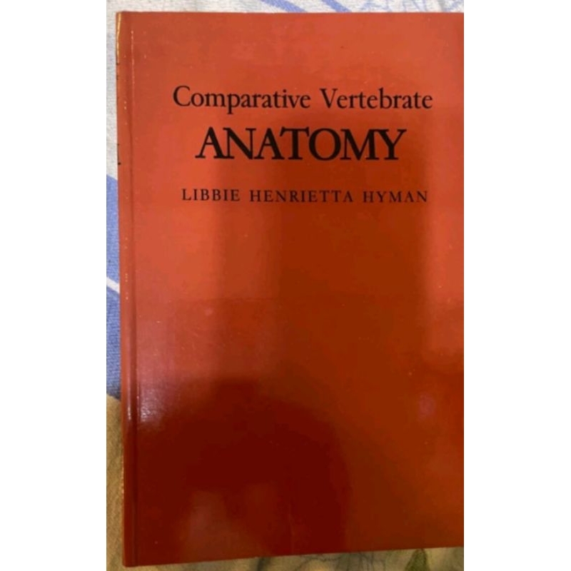 Comparative Vertebrate Anatomy by Hyman on hand | Shopee Philippines