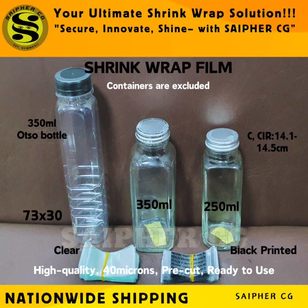 Shrink Wrap Plastic Packaging For Bottle Container Cap Plastic Sealer