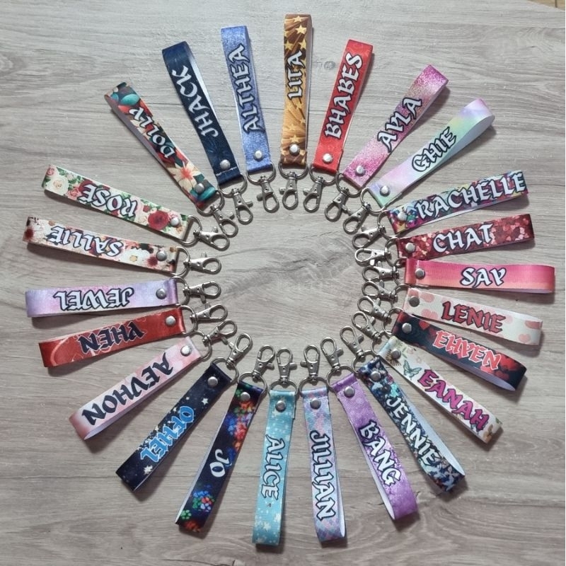 PERSONALIZED LANYARD KEYCHAIN / WRISTLET / BAG TAG | Shopee Philippines