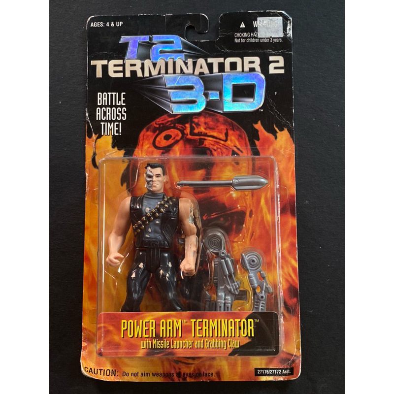 vintage terminator figure kenner arnold shwarzenegger t2 3d collectable ...