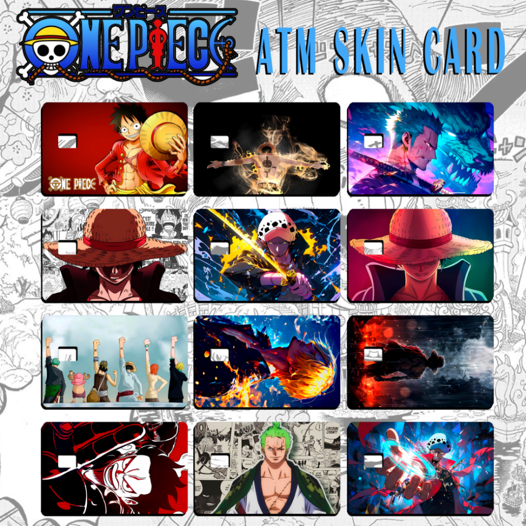 ONE PIECE -ATM/CREDIT/DEBIT/BEEP SKIN CARD STICKER LAMINATED ANTI ...