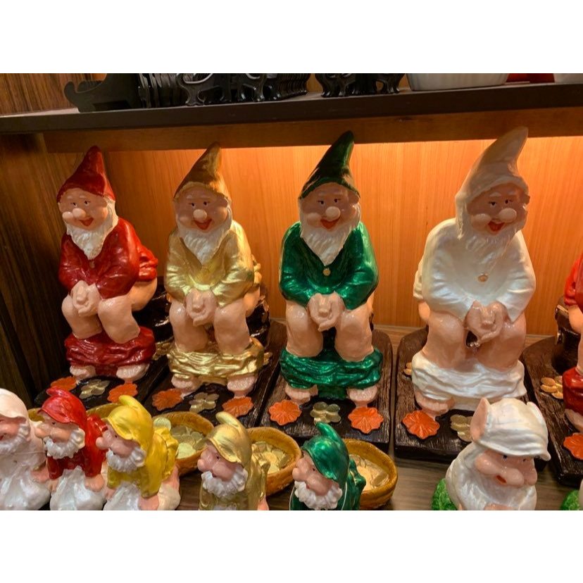 PROSPERITY LUCKY POOPING DWARFS COIN POOPING DWARF LUCKY CHARMS (Large ...