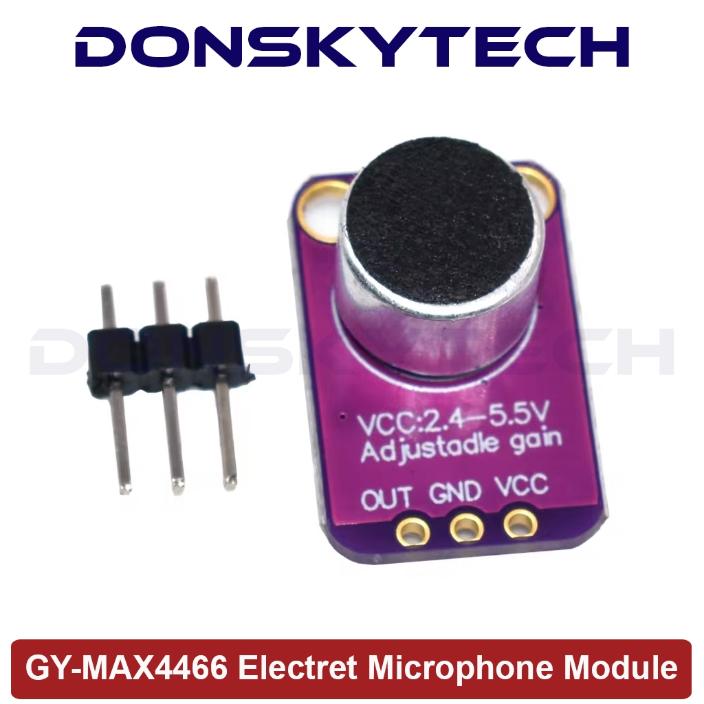 GY-MAX4466 Electret Microphone Amplifier Module MAX4466 GYMAX4466 ...