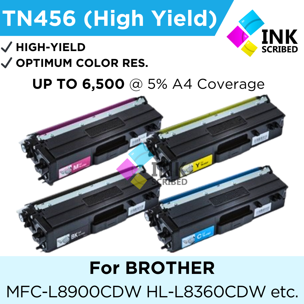 INKSCRIBED TN456 TN451 Compatible Toner Brother HL-L8260CDN HL-L8360CDW ...