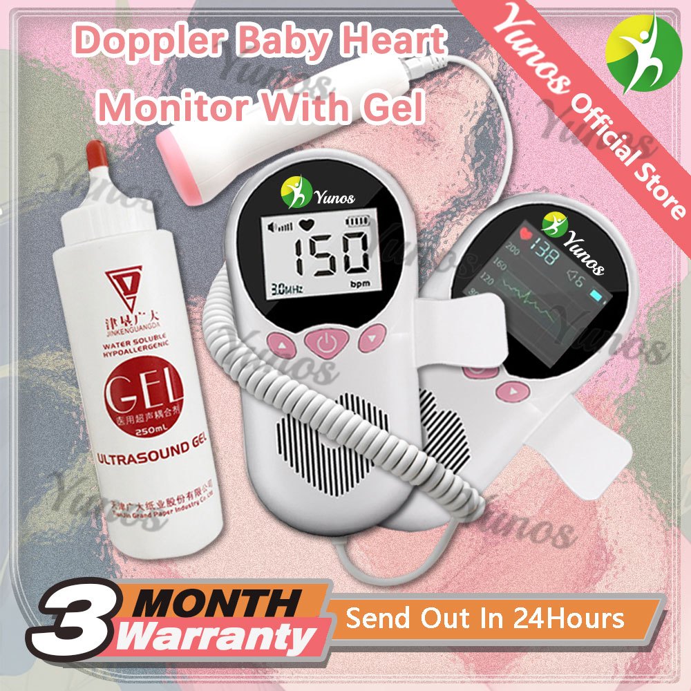 Yunos Fetal Doppler Baby Heart Monitor Device Medical LCD Screen Heart ...