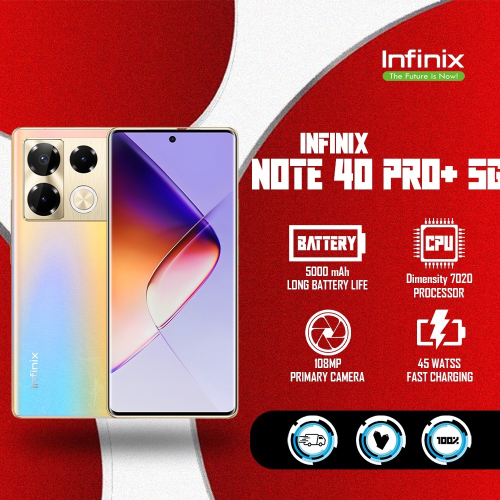 Infinix Note 40 Pro+ 5G | 12GB RAM | 256GB ROM | 6.78 inches AMOLED ...