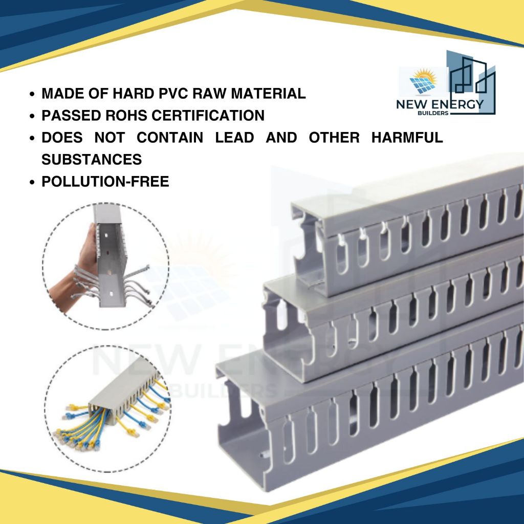 N.E.B || PVC Cable Tray Duct Slotted PVC industrial environmental ...