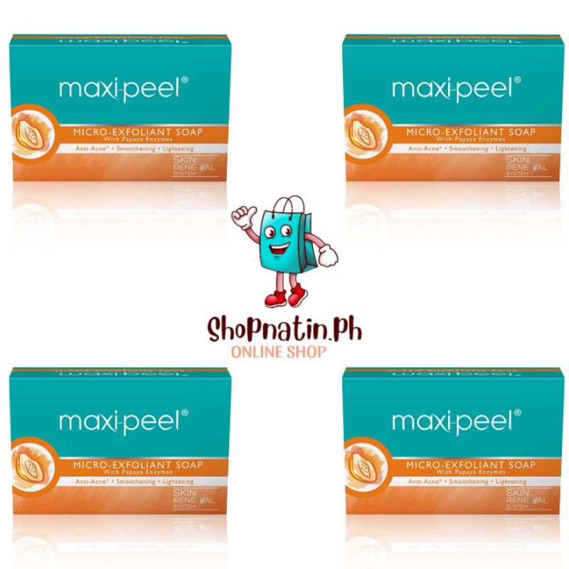 Maxi-Peel Exfoliant Soap Classic and Papaya 4pcs*125g Each | Shopee ...