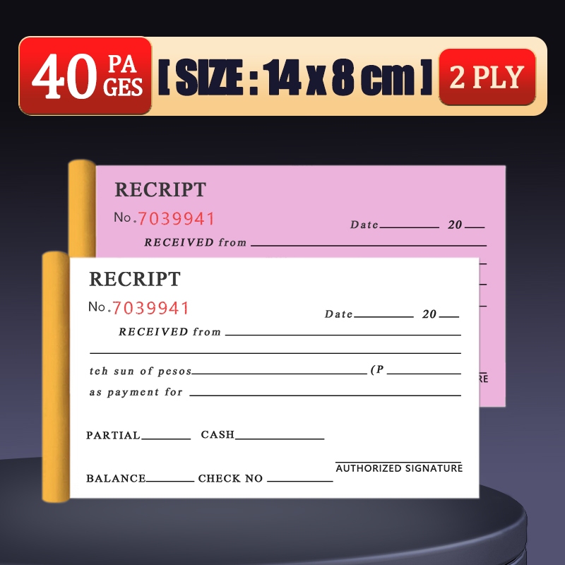 Carbonized Resibo Receipt Wholesale With Carbon Paper Duplicate Receipt ...