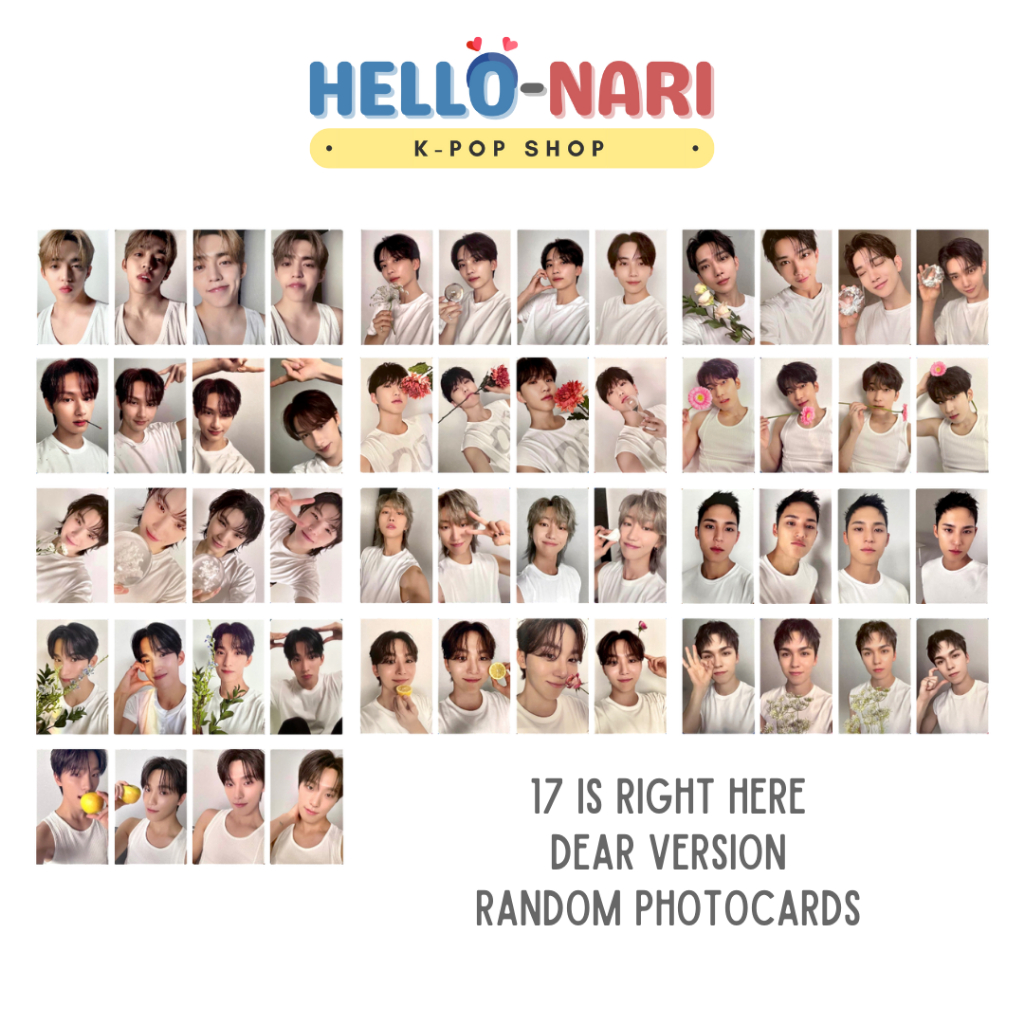 SEVENTEEN 17 IS RIGHT HERE Dear Version - Official Random Photocards | Shopee Philippines