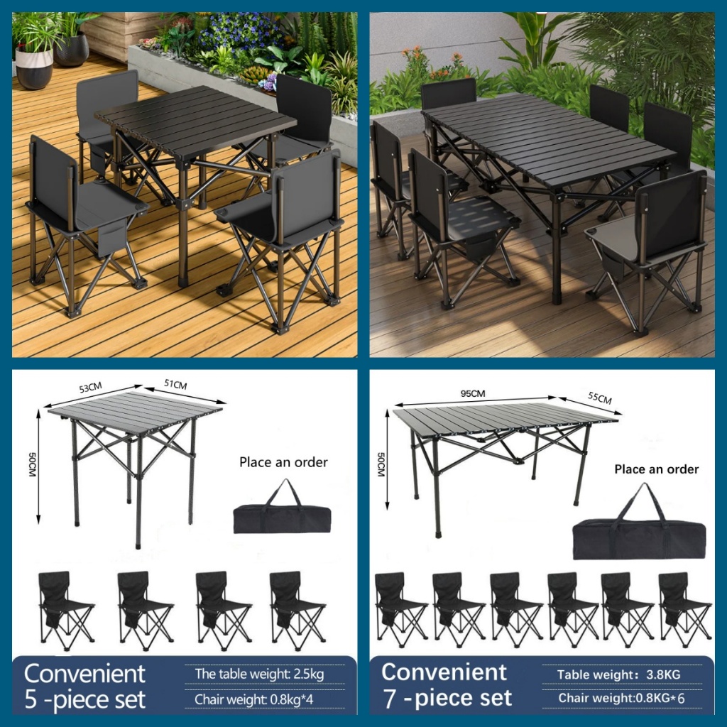 OKGO Portable Folding Chairs Set, 43CM Beach Camping Chair , Easy ...