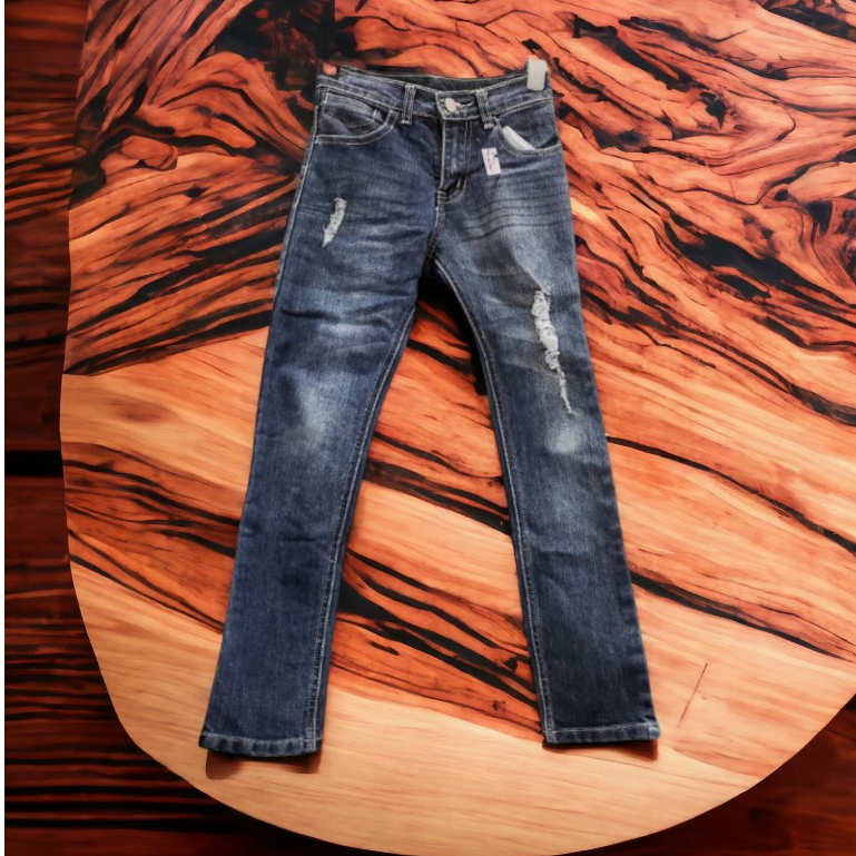 KYU FOR KIDS: Code PLK #28 Denim Tattered Pants (Waist 20-22) | Shopee ...