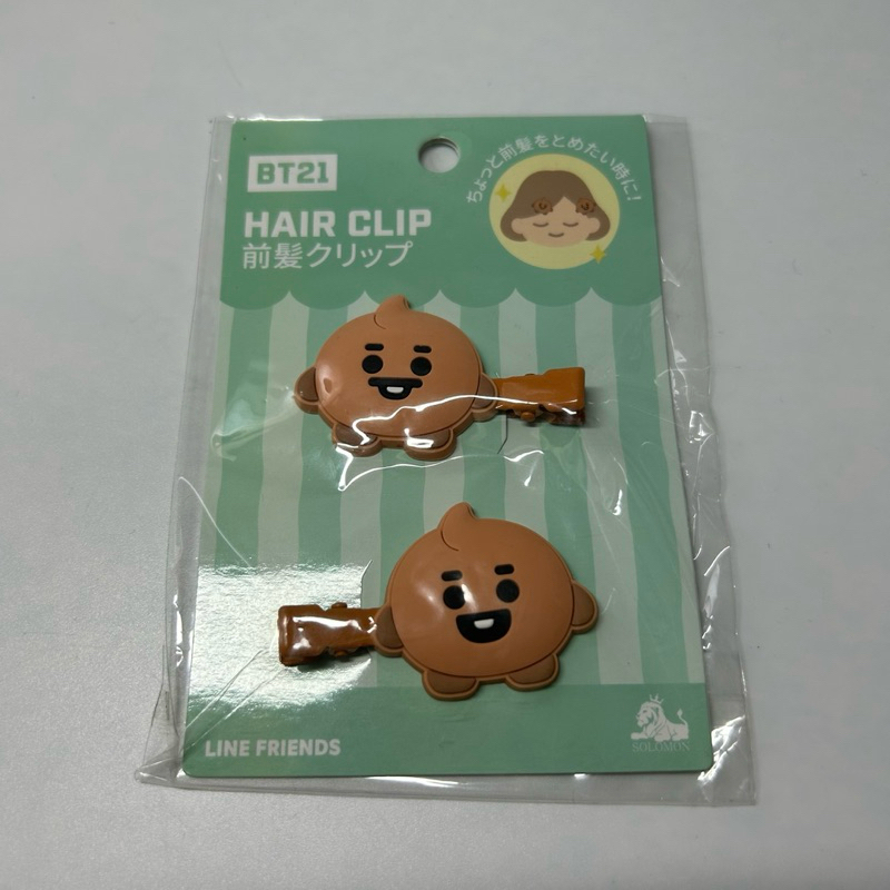 BT21 LINE FRIENDS BTS OFFICIAL HAIR CLIP Shooky | Shopee Philippines
