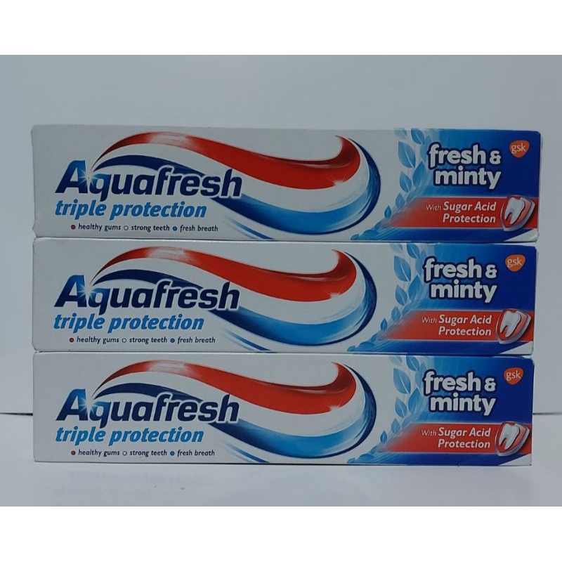 Aquafresh Triple Protection Fresh & Minty Toothpaste 100ml | Shopee Philippines