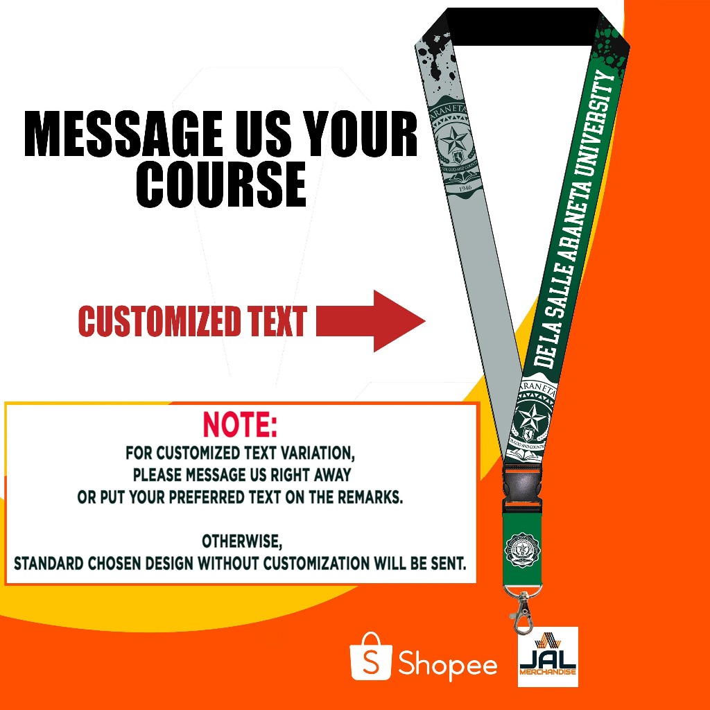 DLSU ID lace design / ID lanyard / ID sling | Shopee Philippines