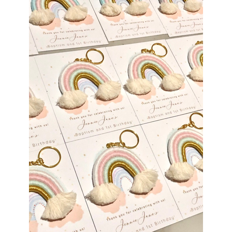 RAINBOW MACRAME KEYCHAIN SOUVENIR WALL DECOR BY TARTSTITCHES FREE ...