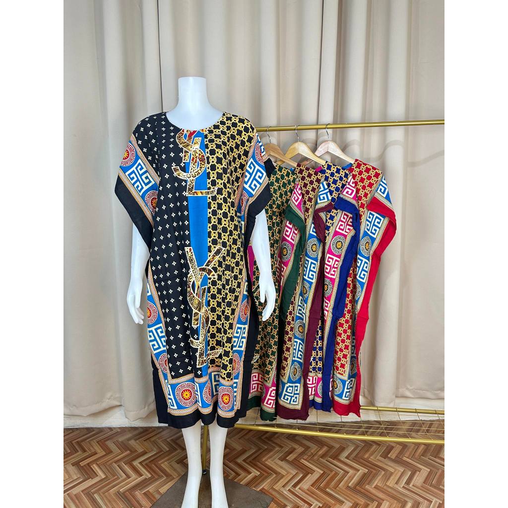 BATIKMOTO L V BRANDED Elegant Princess Kaftan Batik Daster Dress ...